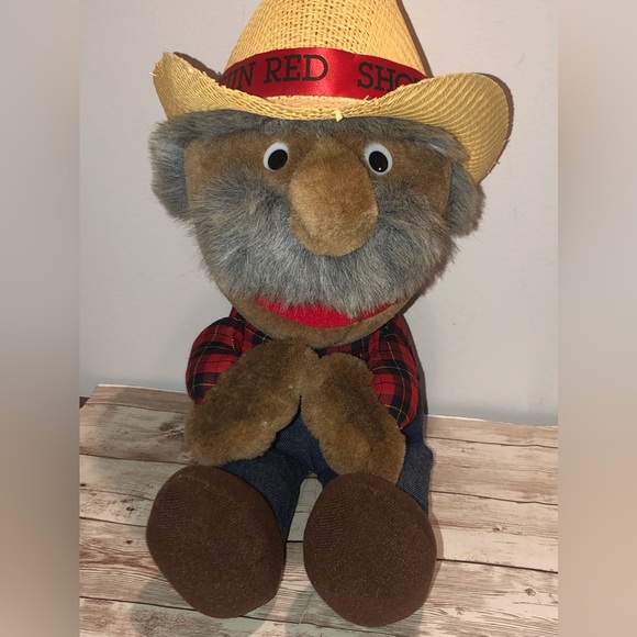Toys | Vintage Shotgun Red Plush Stuffed Doll Straw Hat 15 Hee Haw ...